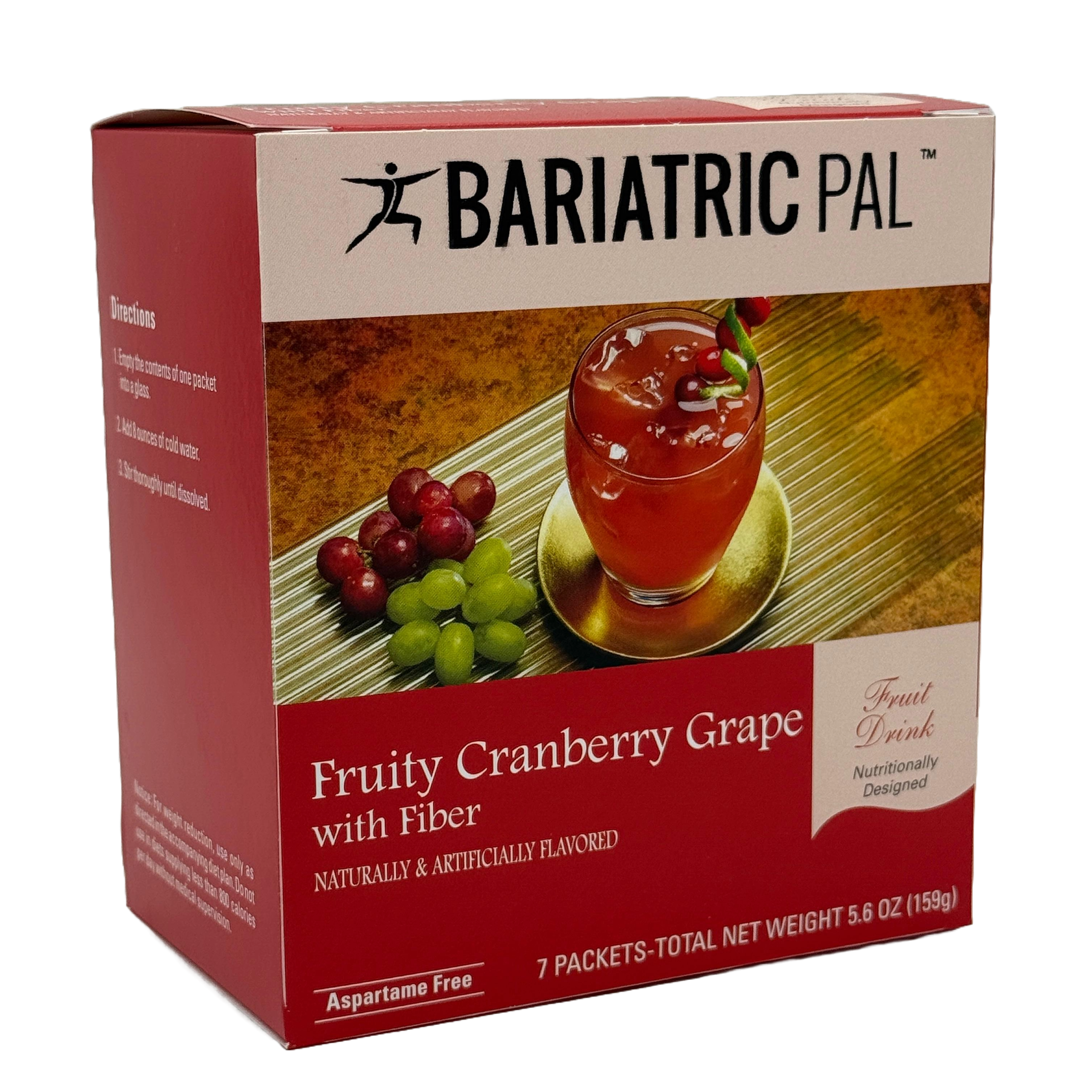 BariatricPal 15g Protein Fruit Drink - Fruity Cranberry Grape (Asparta