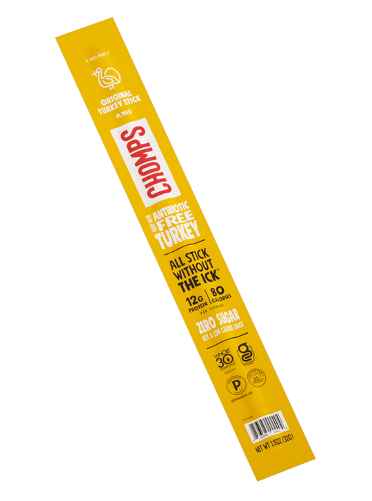 Chomps Meat Snack Sticks - Original Turkey