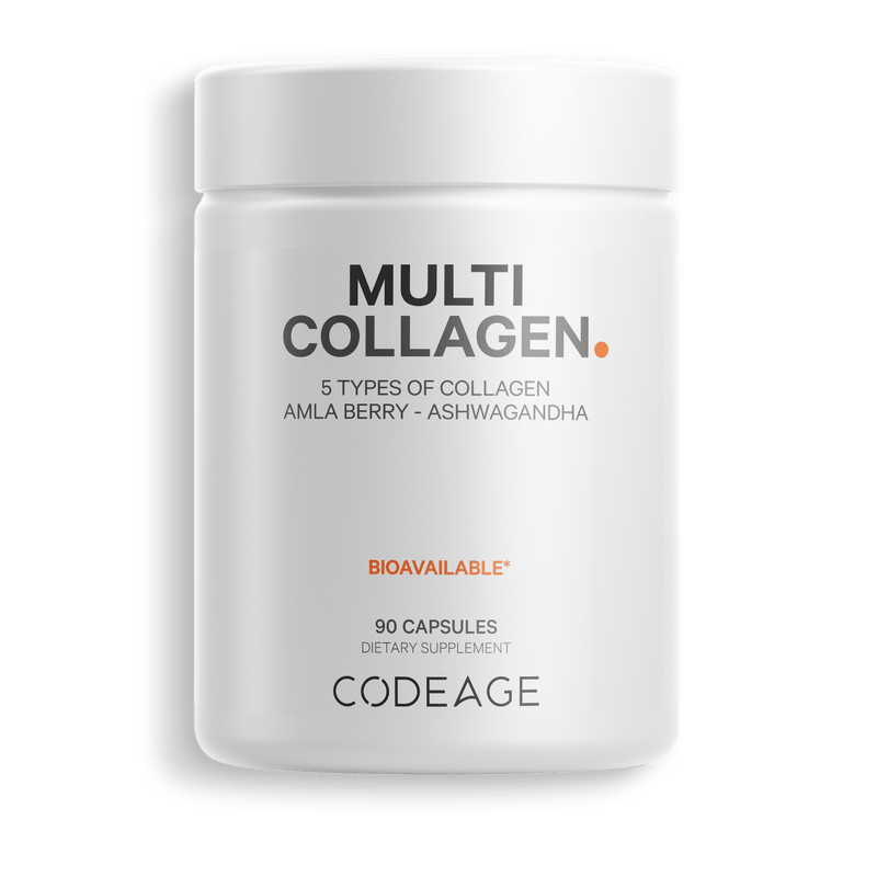 Multi Collagen Peptides Capsules Hydrolyzed Collagen Protein with Bone