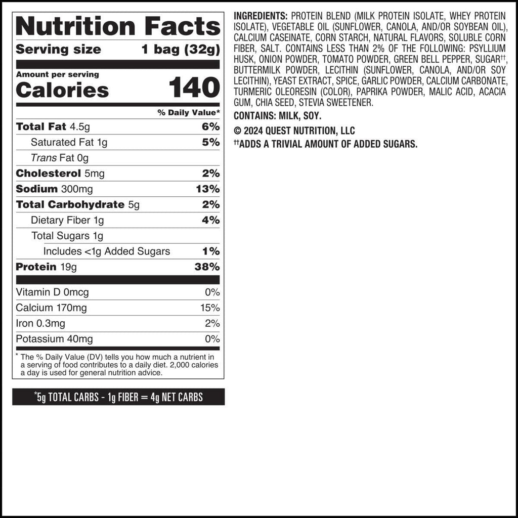 Quest Tortilla Style Protein Chips - Salsa Verde