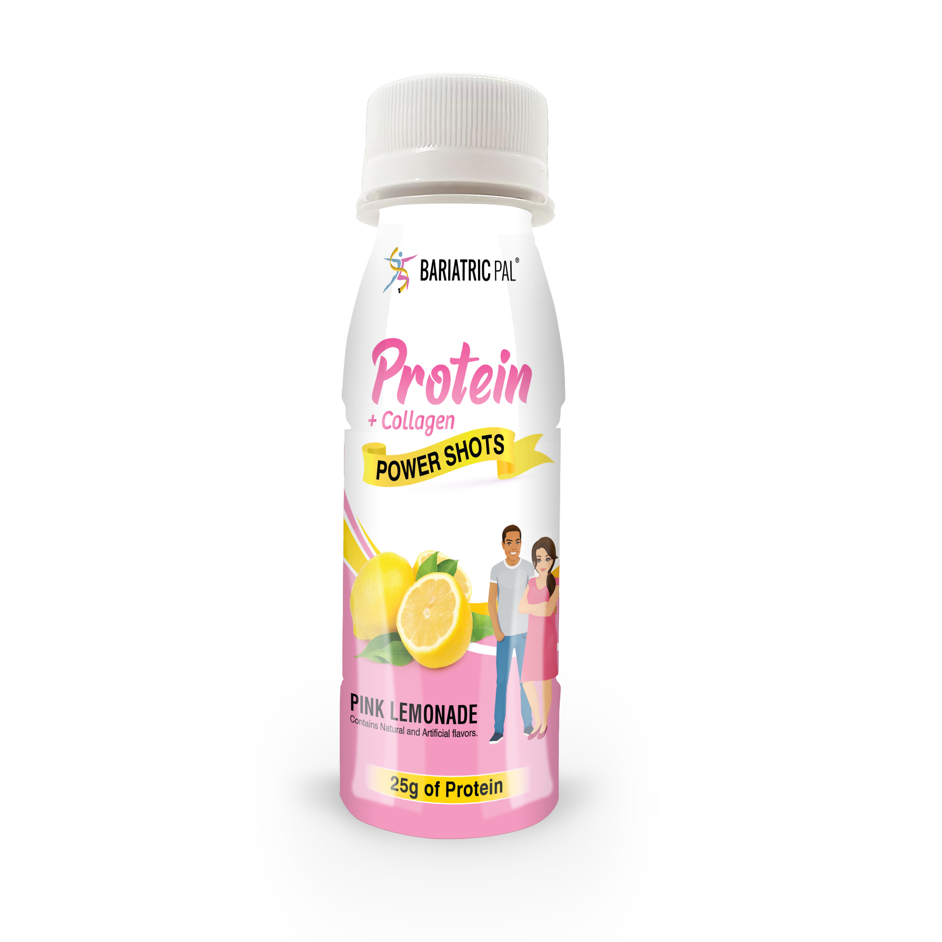 BariatricPal 25g Whey & Collagen Complete Protein Power Shots - Pink L
