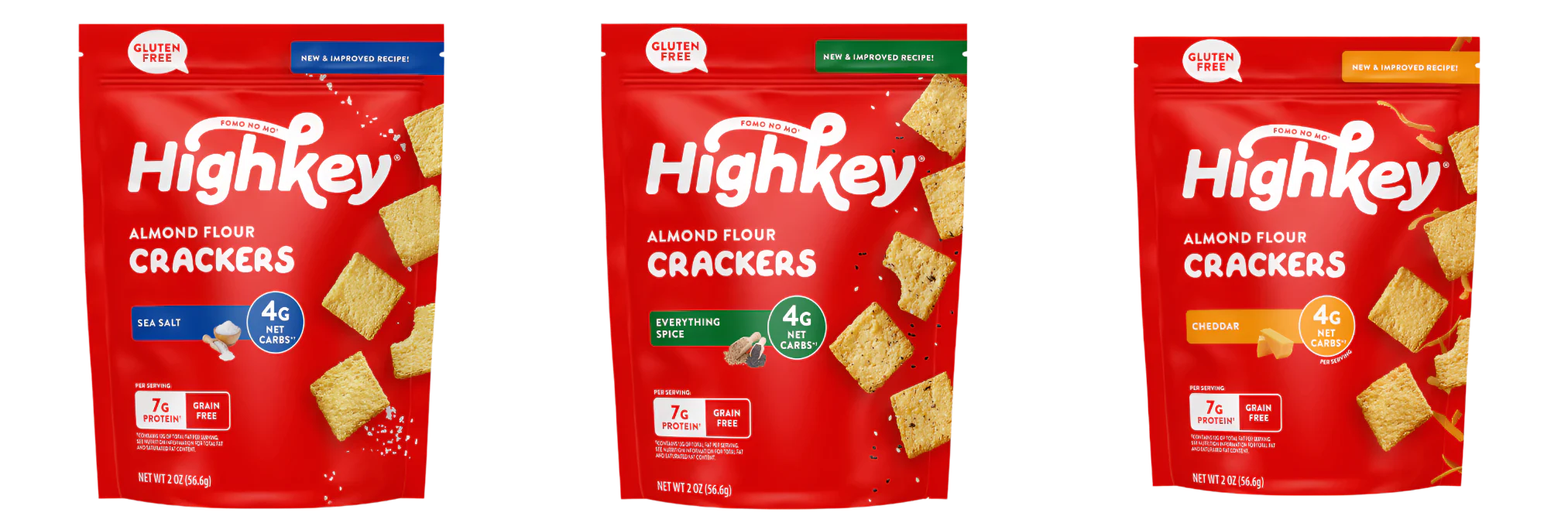 HighKey Snacks Almond Flour Crackers 2 oz