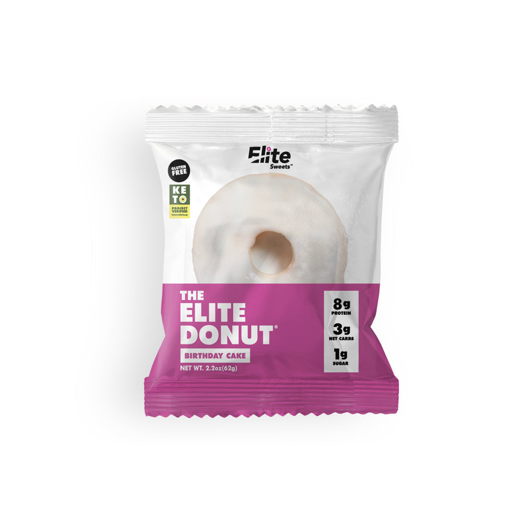 Elite Sweets High-protein & Low-carb Donut - Birthday Cake