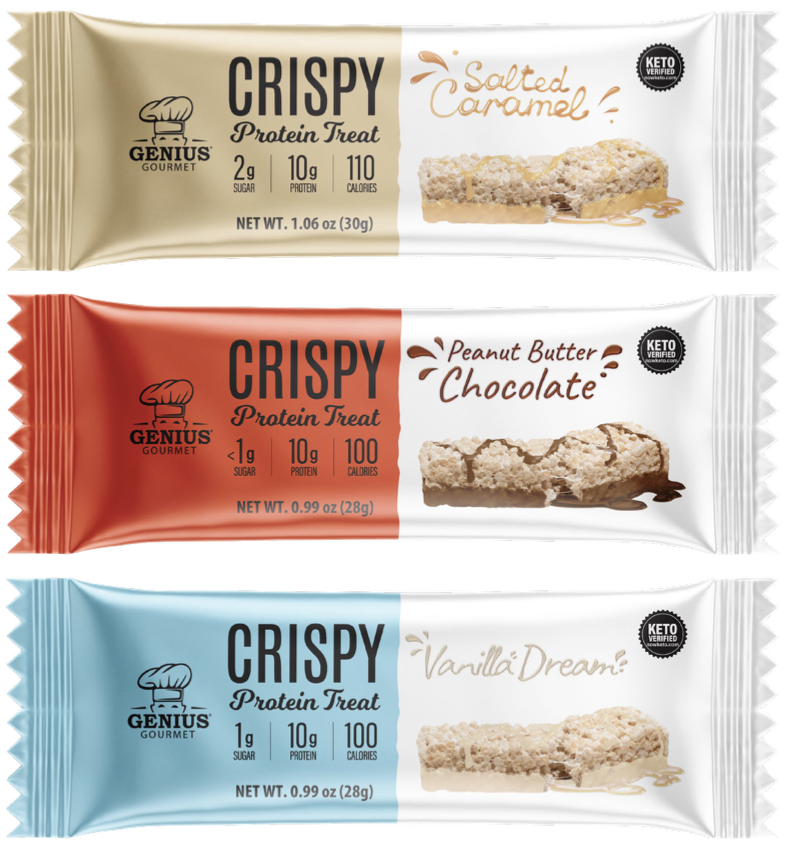 Genius Gourmet Crispy Protein Treat - Variety Pack